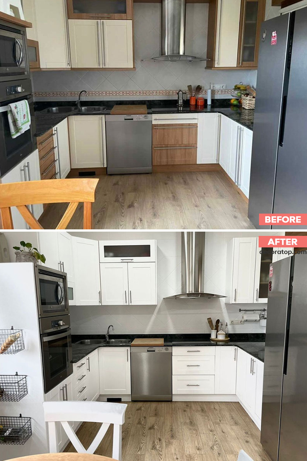 20+ Painted Kitchen Cabinets Before and After: Ideas & Pictures